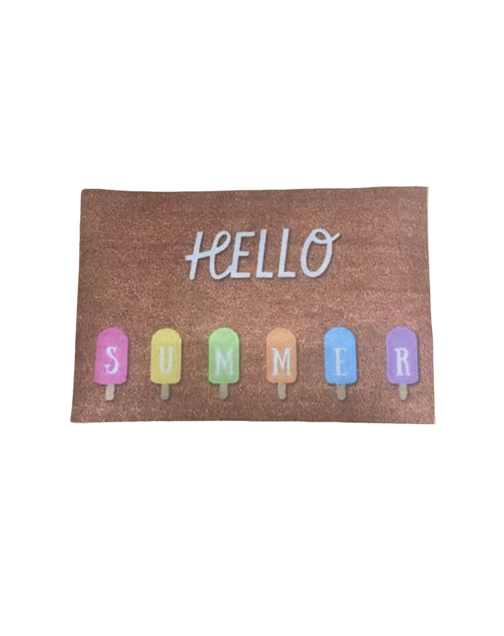 Gleec 1PCS Summer Theme Door Mat, Welcome Door Mats, Indoor Outdoor Non-Slip Doormat for Home Entrance, Outside Entry, Yard, Floor Summer Porch Decor。 (L)