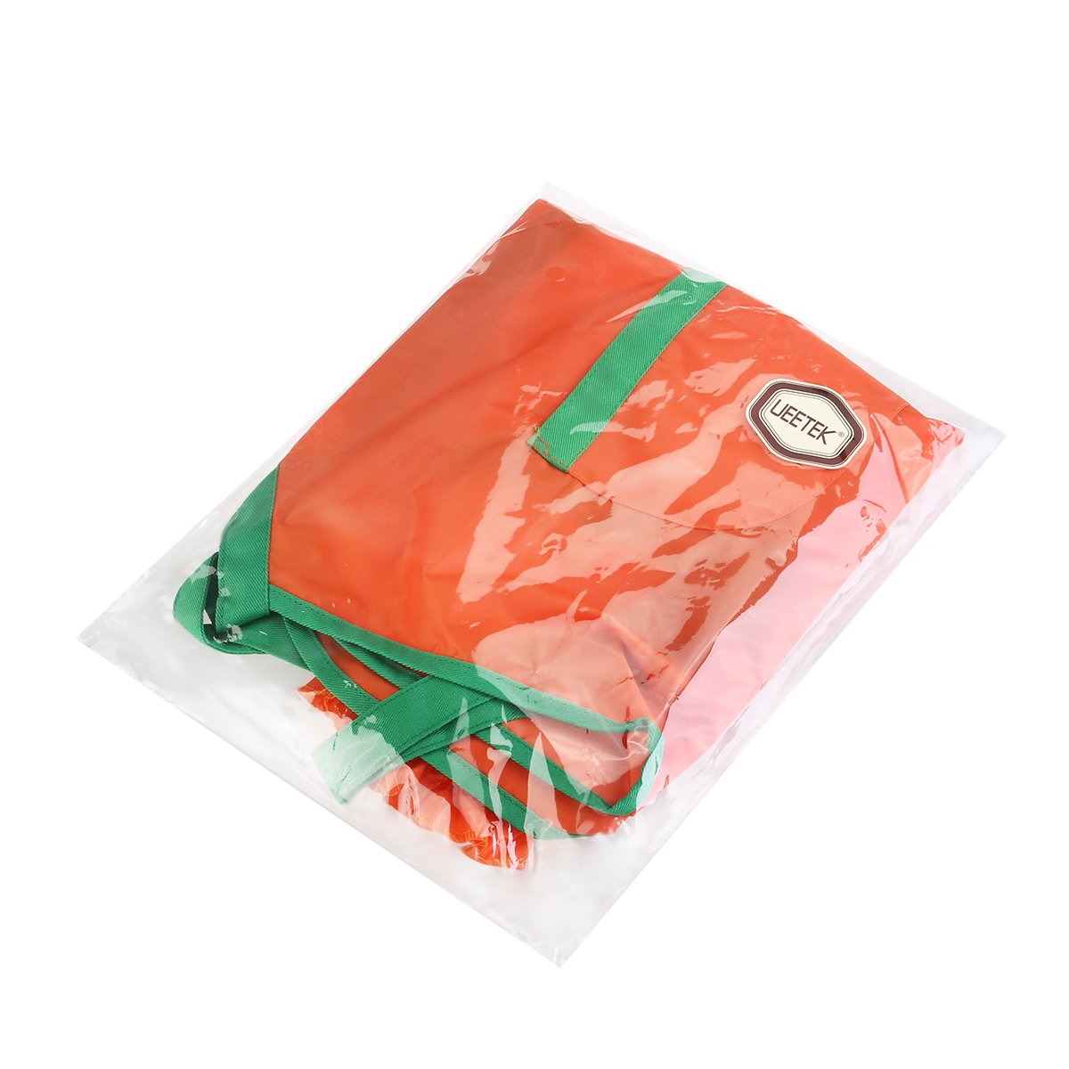 UEETEK Children Kids Waterproof Art Craft Smock Apron for DIY Painting Drawing with Sleevelet(Orange)