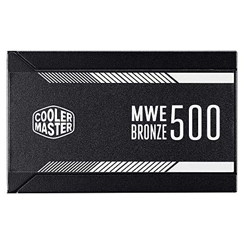 Cooler Master MWE Bronze 500 Watt 80 Plus Certified Power Supply, 3 Year Warranty