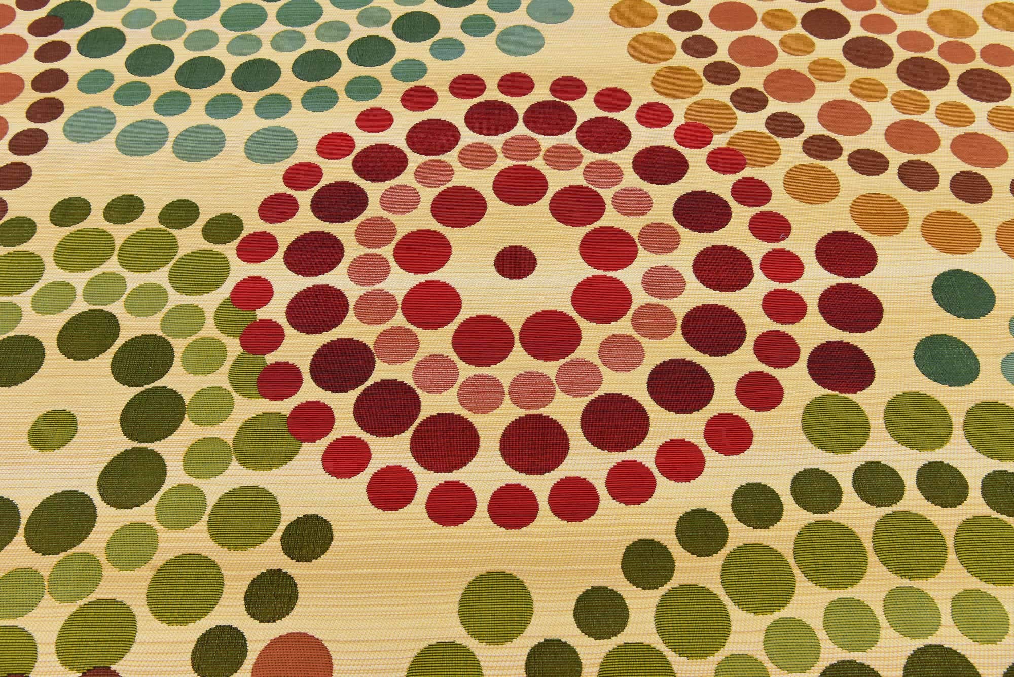 Unique Loom Outdoor Modern Collection Area Rug - Spark (10' x 12' 2" Rectangle, Beige/ Burgundy)