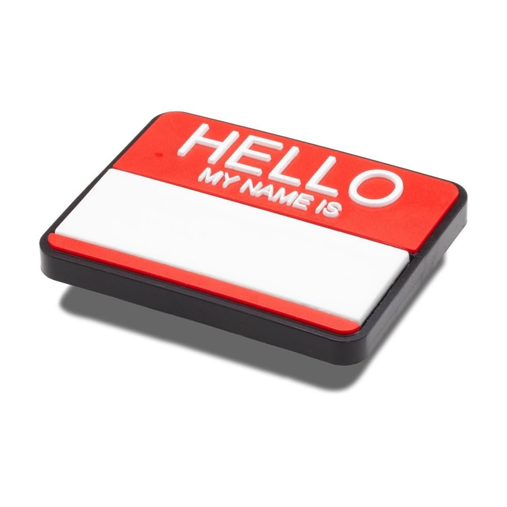 Crocs Occupation Shoe Charms| Jibbitz, Hello My Name is, One Size