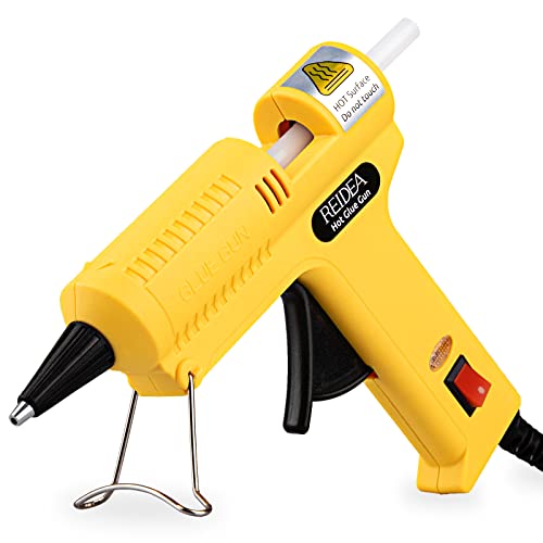 Hot Glue Gun Kit with 5 Pieces Mini Hot Glue Sticks 7mm x 150mm for DIY Handcraft Repair Furniture for Home and Office, Bonding Plastic Leather and Wood