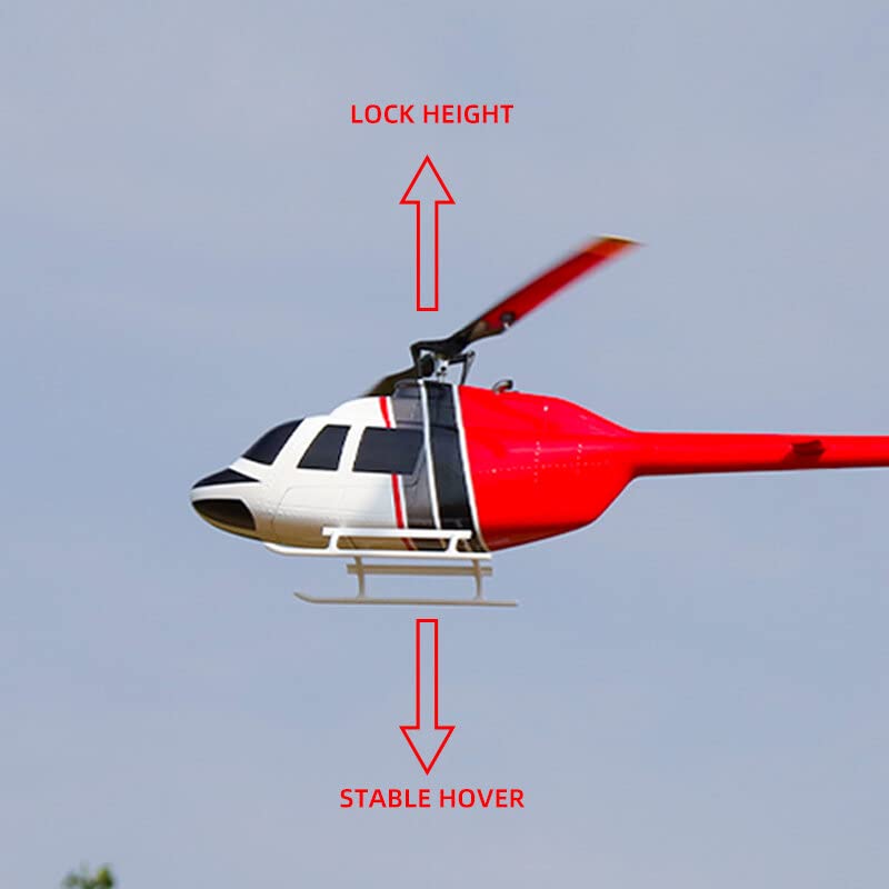 FLYWING Bell 206 V2 Class 470 6CH Brushless Motor GPS Fixed Point Altitude Hold Scale RC Helicopter PNP with H1 Flight Controller