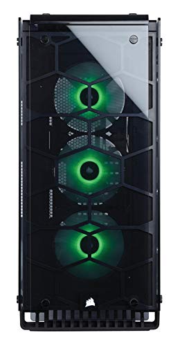 Corsair Crystal 570X RGB Mid-Tower Case, 3 RGB Fans, Tempered Glass - Black