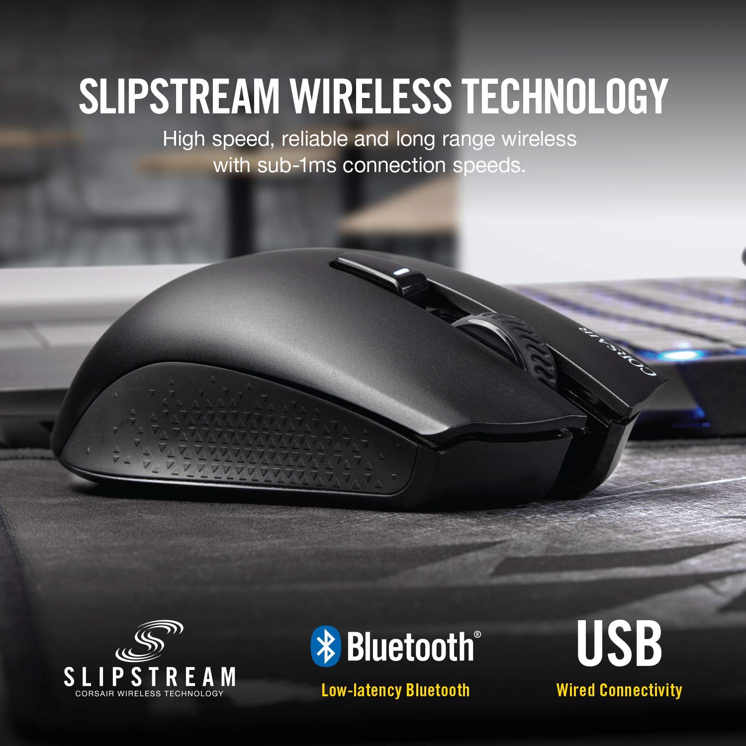 CORSAIR Harpoon RGB Wireless - Wireless Rechargeable Gaming Mouse - 10,000 DPI Optical Sensor (Renewed)