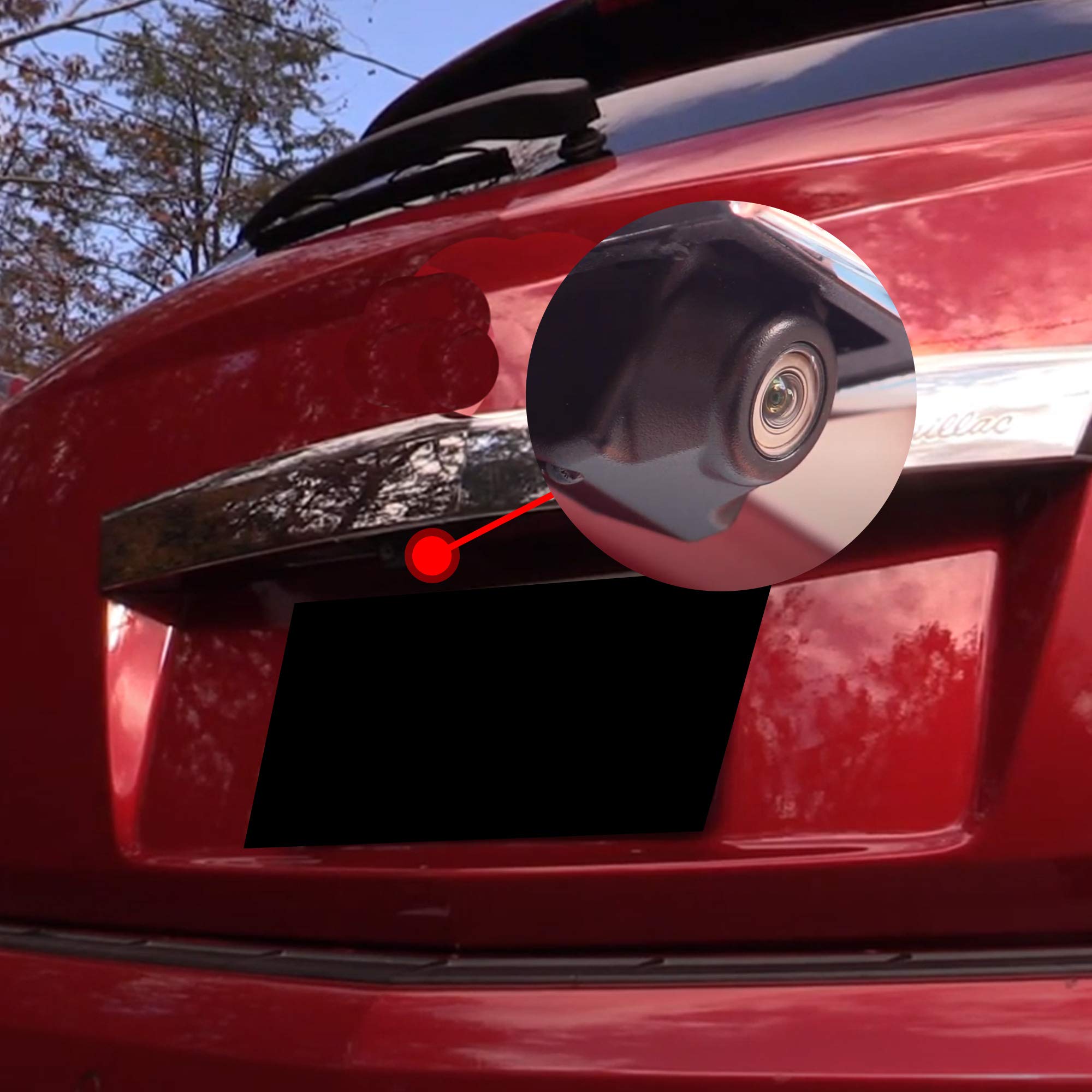 Dasbecan Rear View Backup Reversing Camera Compatible with Cadillac SRX 2010-2015 Replaces# 23205689 15926122 20910350 22915398