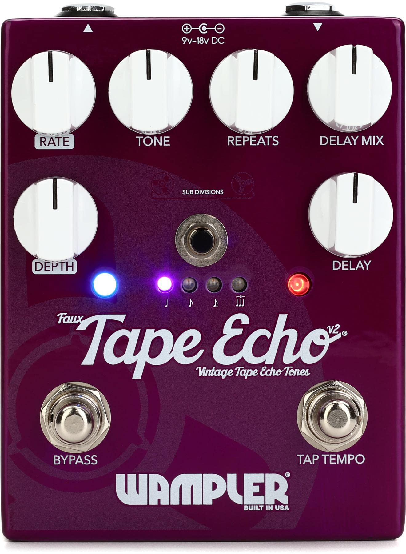 Wampler Faux Tape Echo V2 Delay Guitar Effects Pedal