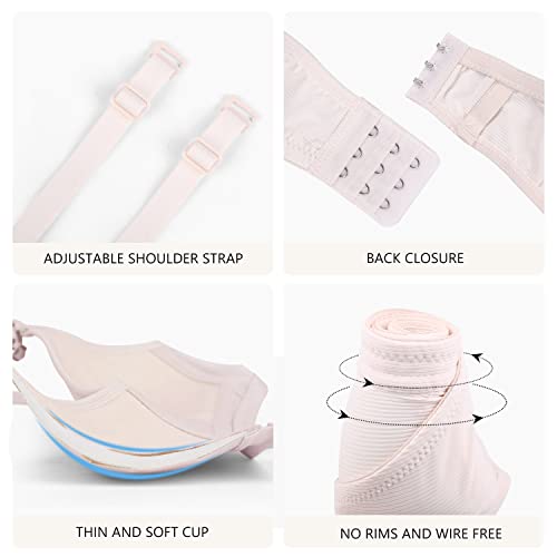 Phennie's Bras for Teens Girls Training Bra Cotton Wireless Light Padded 10-18 Years A B Cup 34