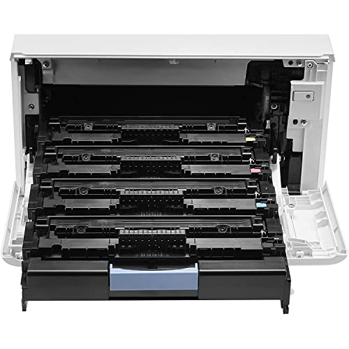HP Color Laserjet Pro Multifunction M479fdw Wireless Laser Printer for Business, White - Print Scan Copy Fax - 28 ppm, 600x600 dpi, Auto 2-Sided Printing, 50-Sheet ADF, Ethernet, Cbmou Printer_Cable