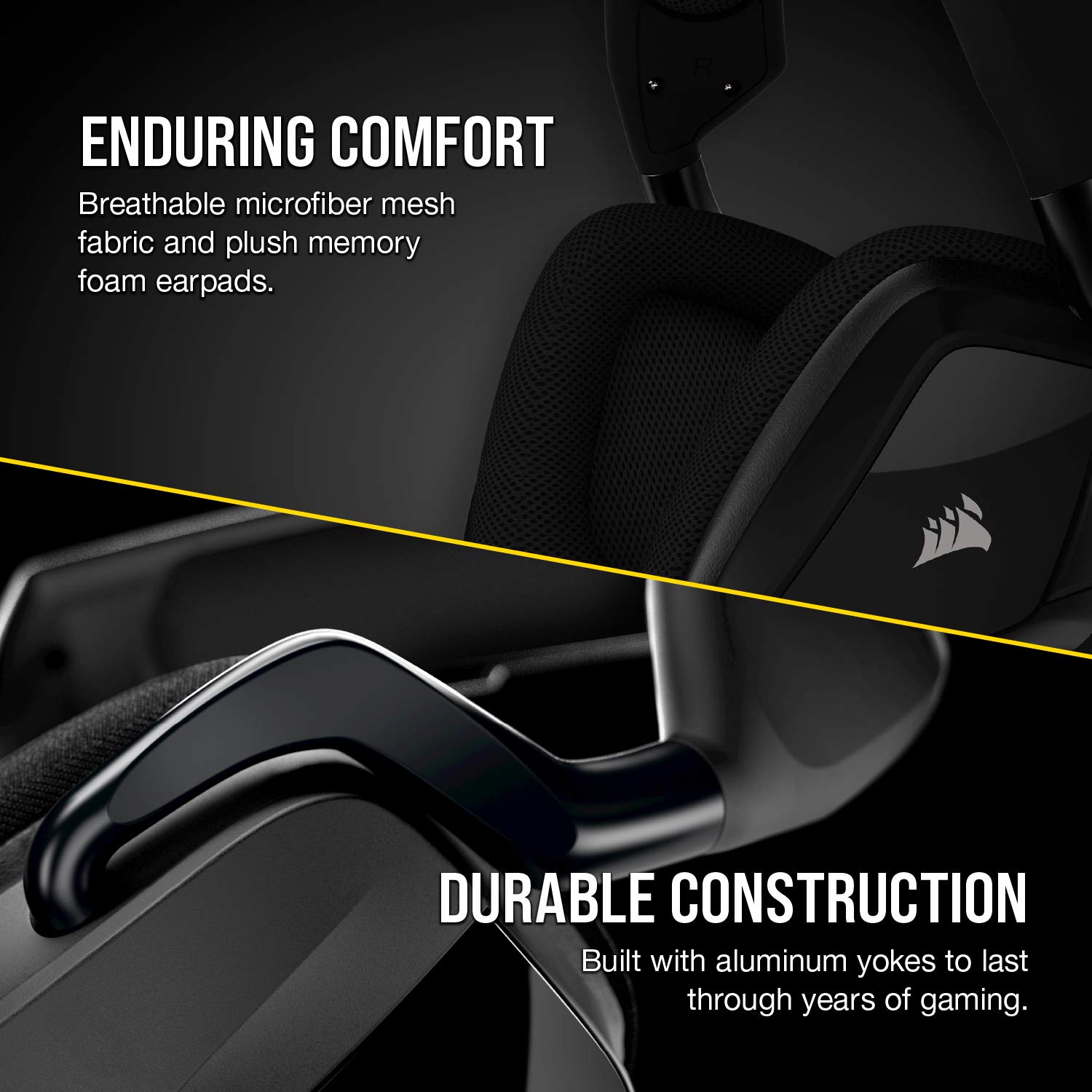 Corsair VOID Elite Surround Premium Gaming Headset with 7.1 Surround Sound, Carbon (Renewed)