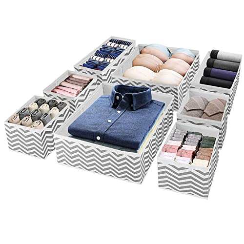 PHILISENMALL 8pcs Drawer Storage Organizer Versatile Sturdy Storage Box for Socks Underwear Bra