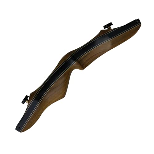 DEERACE Wooden ILF Bow Riser 17 Inch 19 Inch Recurve Bow Handle Takedown Bow Riser Right Left Handed for Archery Bow Targeting (19 Inch Right)