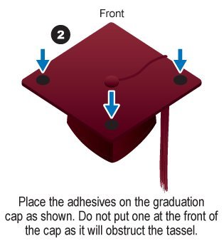 Tassel Toppers Little Mermaid - Grad Cap Decorated Grad Caps
