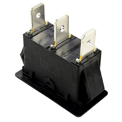 HQRP 3-Pin 3-Way Push Button Switch Compatible with INTEX 70110 SF60110 SF70110 Pool Pump 16A 125V