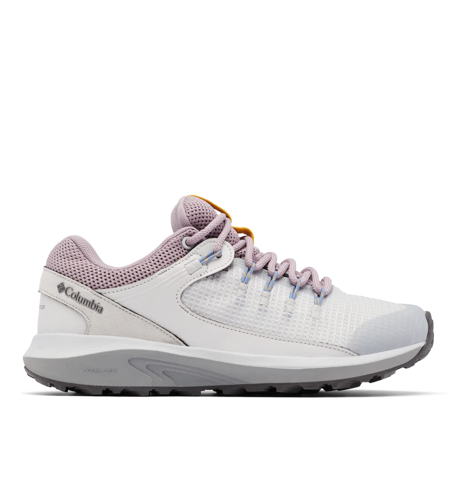 Columbia Women's Trailstorm Waterproof, Grey Ice/Shale Mauve, 8.5