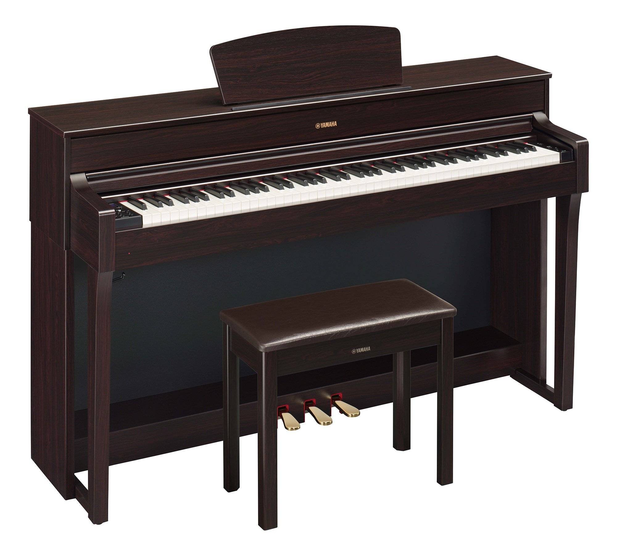 Yamaha Arius, Console Digital Weighted 88-Key Graded Hammer 3 Action, CFX Concert Grand Piano Sound, Includes Bench, Dark Rosewood (YDP184R)