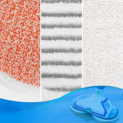 KEEPOW Spinwave Replacement Pads Compatible with Bissell Spinwave Powered Hard Floor Mop 2039 Series, 20399, 2039A, 2307, 2315A, 2124, Spin Heavy Scrub Mop Pads for Floor Cleaner (4 Pack)