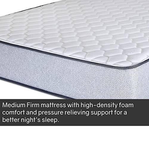Mayton, 10-Inch Medium Firm High Density Foam Mattress, Comfortable Mattress for Cooler Sleep, Supportive & Pressure Relief, Full XL