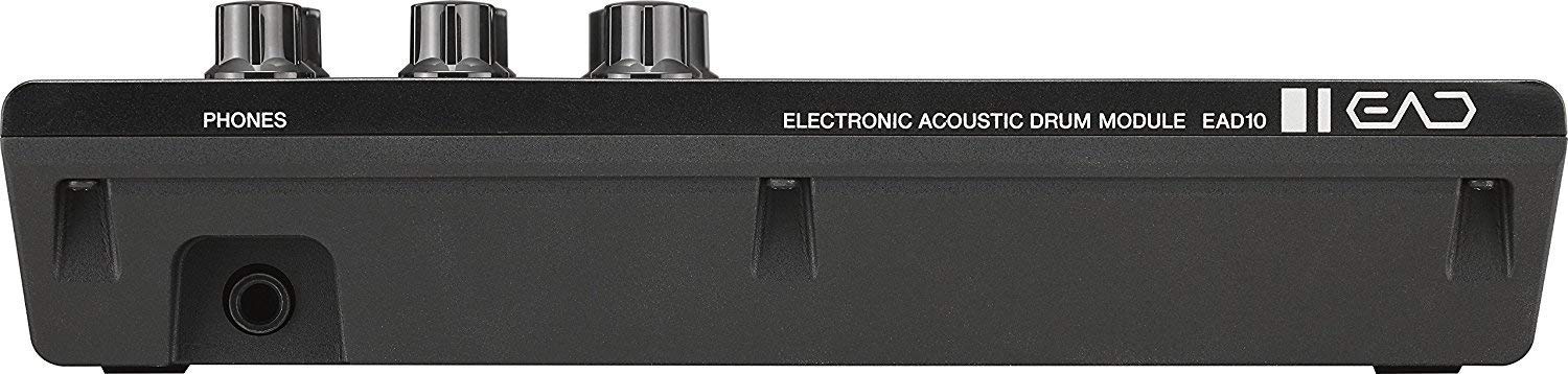 Yamaha EAD10 Electronic Acoustic Drum Module with Acoustic Drum Microphone System, Interconnect Cables and Power Supply with Yamaha DT-50S Dual-zone Snare/Tom Trigger with Die-cast Metal Housing