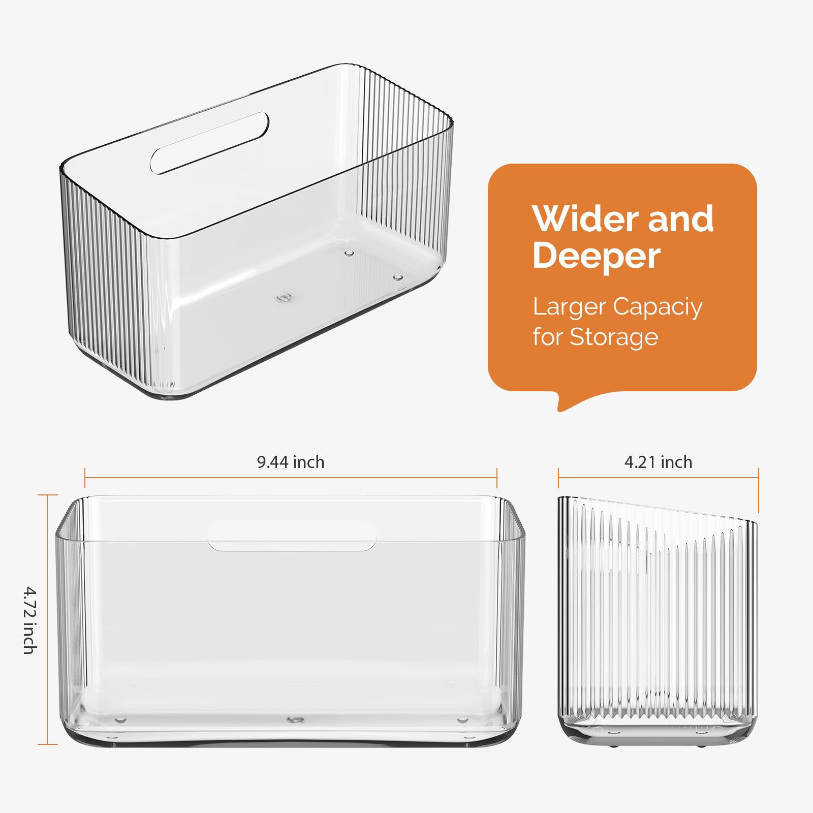 FavoThings 2 Pack Cabinet Door Organizers Plastic Wrap Holders for Kitchen Organizers, No drilling Wall Door Mount Kitchen Wrap Rack for Foil Wrap, Cling Wrap, and Food Bags, Clear