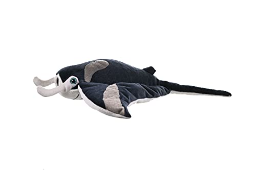 Wild Republic Manta Ray Cuddlekins, Stuffed Animal, 12 inches, Gift for Kids, Plush Toy, Fill is Spun Recycled Water Bottles (22475)