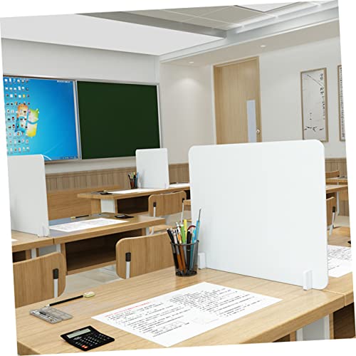 Ciieeo 3pcs Desk Divider Testing dividers Table Privacy Board Privacy Boards Office Desk partition Panels Desk Hutch Office desks Desk Panel Divider tabket Desktop Student Frosted White