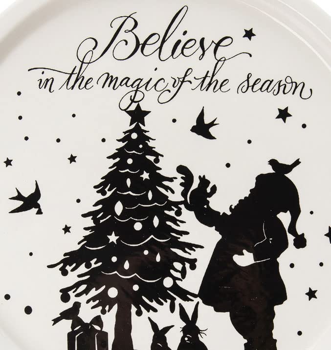 Gallerie II Believe Christmas Platter White