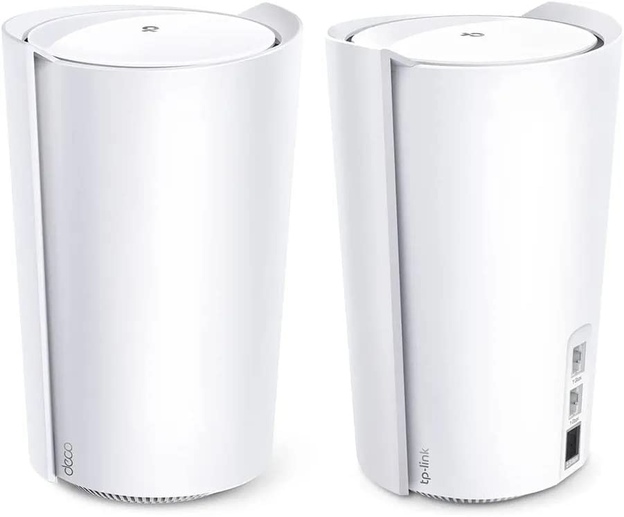 TP-Link Deco AX7800 Tri-Band Mesh WiFi 6 System (Deco X95) Whole Home Coverage up to 6100 Sq.Ft With AI-Driven Smart Antennas Multi-Gig Ethernet Replaces Wireless Router and Extender(2-Pack)(Renewed)