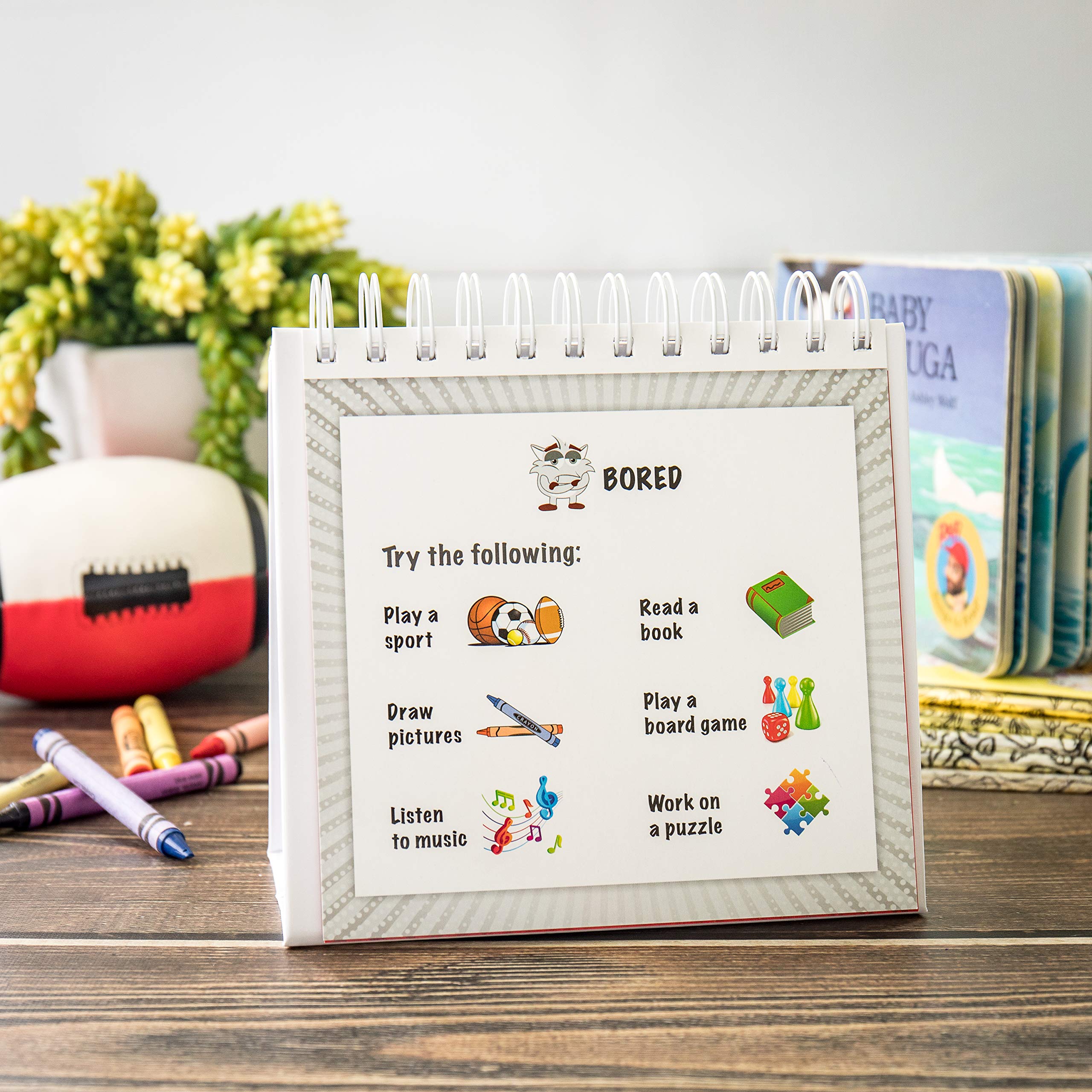 The Original Mood Flipbook for Kids; 20 Different Moods/Emotions; Autism; ADHD; Help Kids Identify Feelings and Make Positive Choices; Laminated Pages (Monster Flipbook)