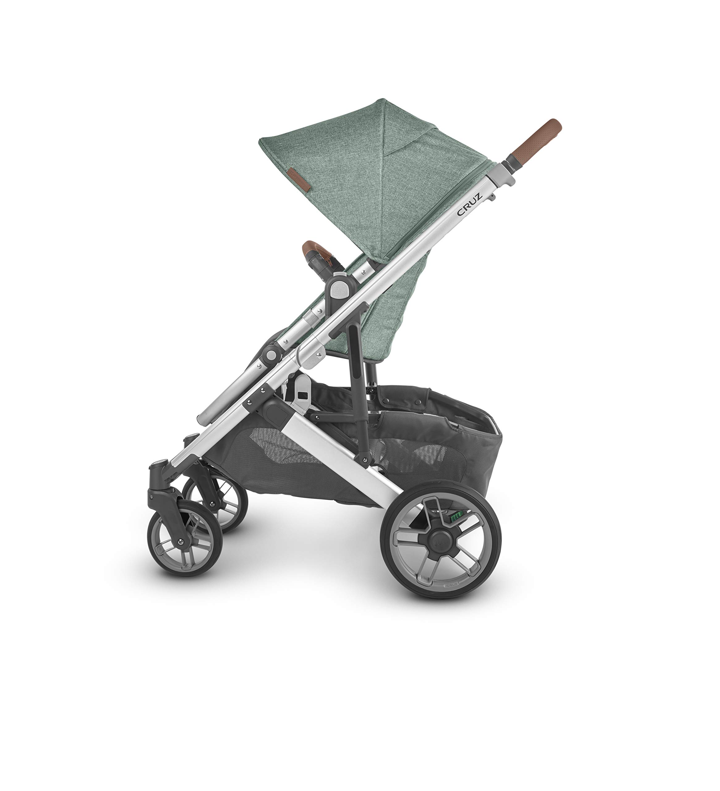 Cruz V2 Stroller - Emmett (Green Melange/Silver/Saddle Leather)