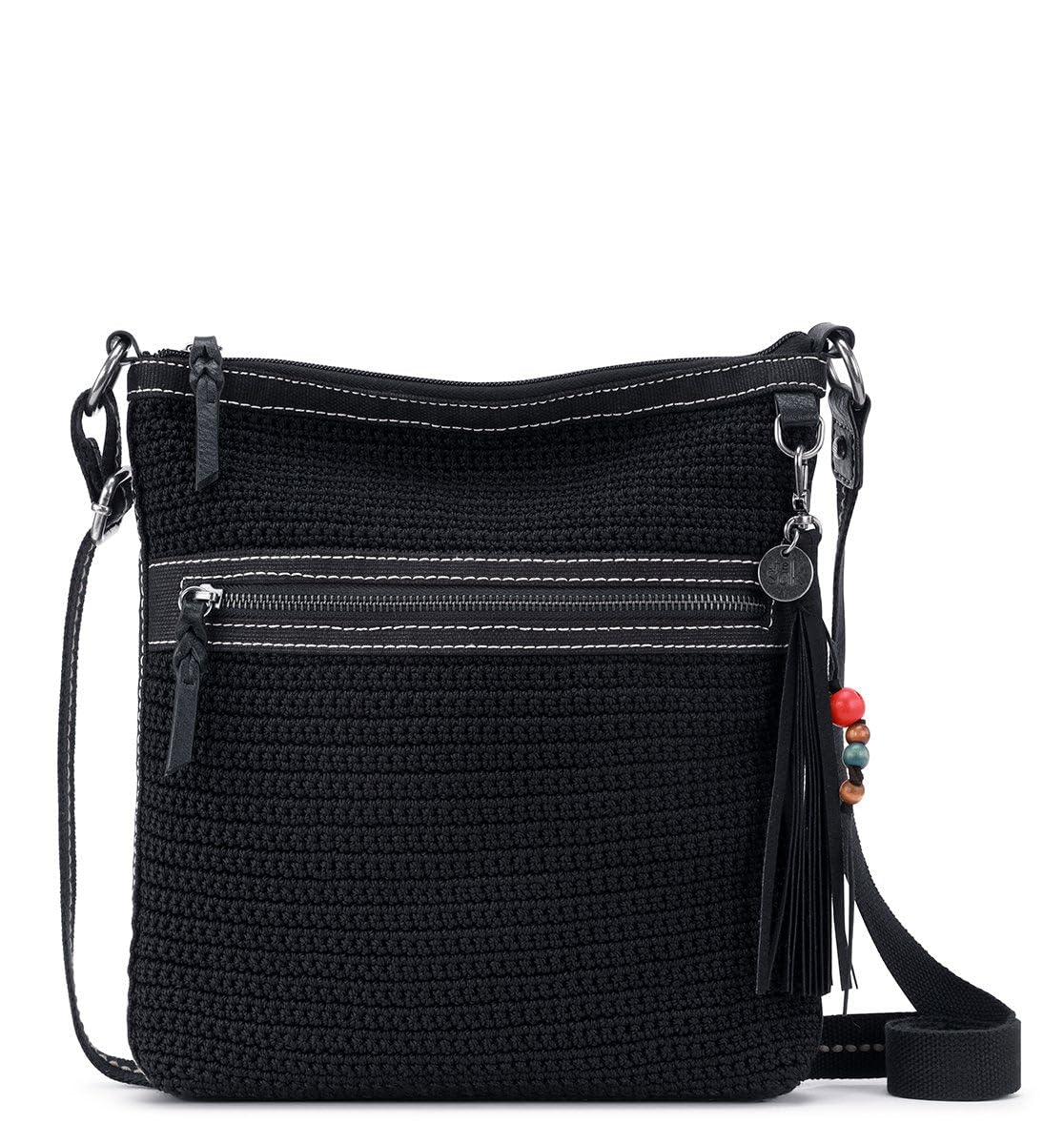 The Sak Women's crossbody Black 11in L x 1.5in W x 11in H; Drop: up to 26 inches