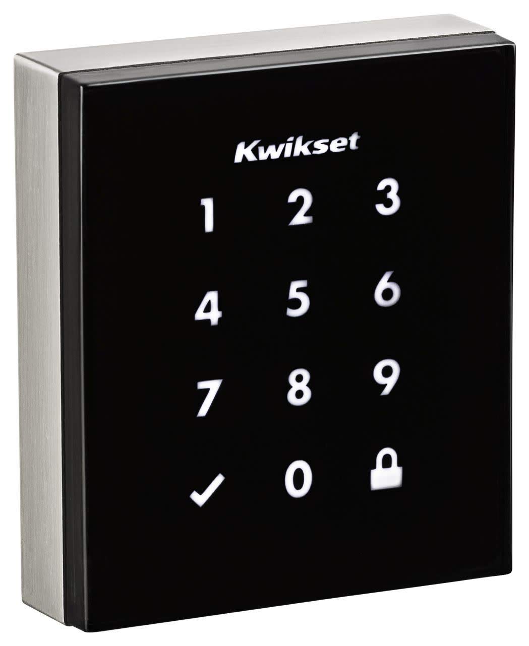 Kwikset 99540-001 Obsidian Keyless Entry Door Lock Z-Wave Plus Electronic Touchscreen Deadbolt, Satin Nickel