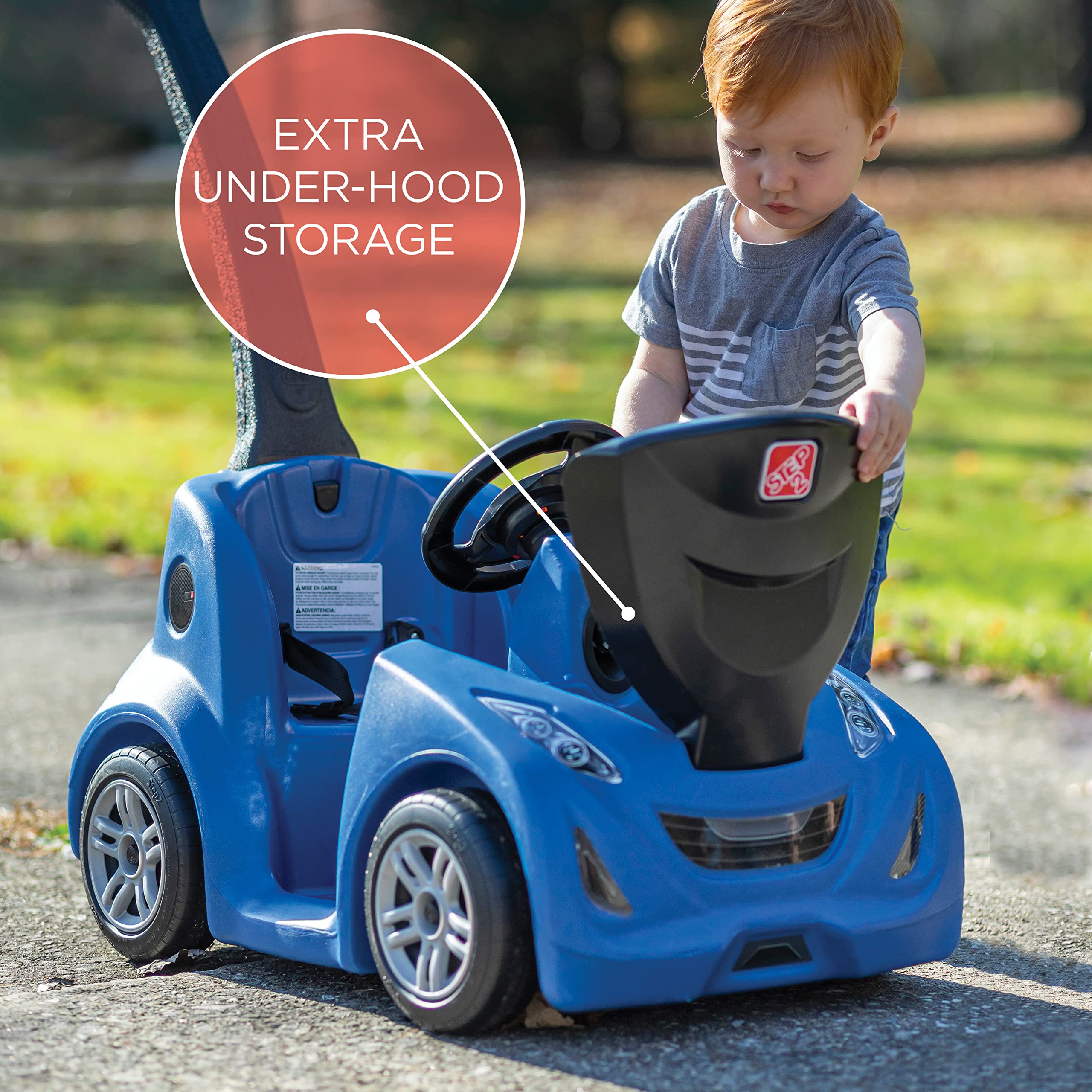 Step2 Push Around Buggy GT Kids Push Car, Ride On Toy, Stroller Substitute, Includes Seat Belt & Horn, Made of Durable Plastic, Max Weight 50 lbs., For Toddlers 1.5-3 Years Old, Pink