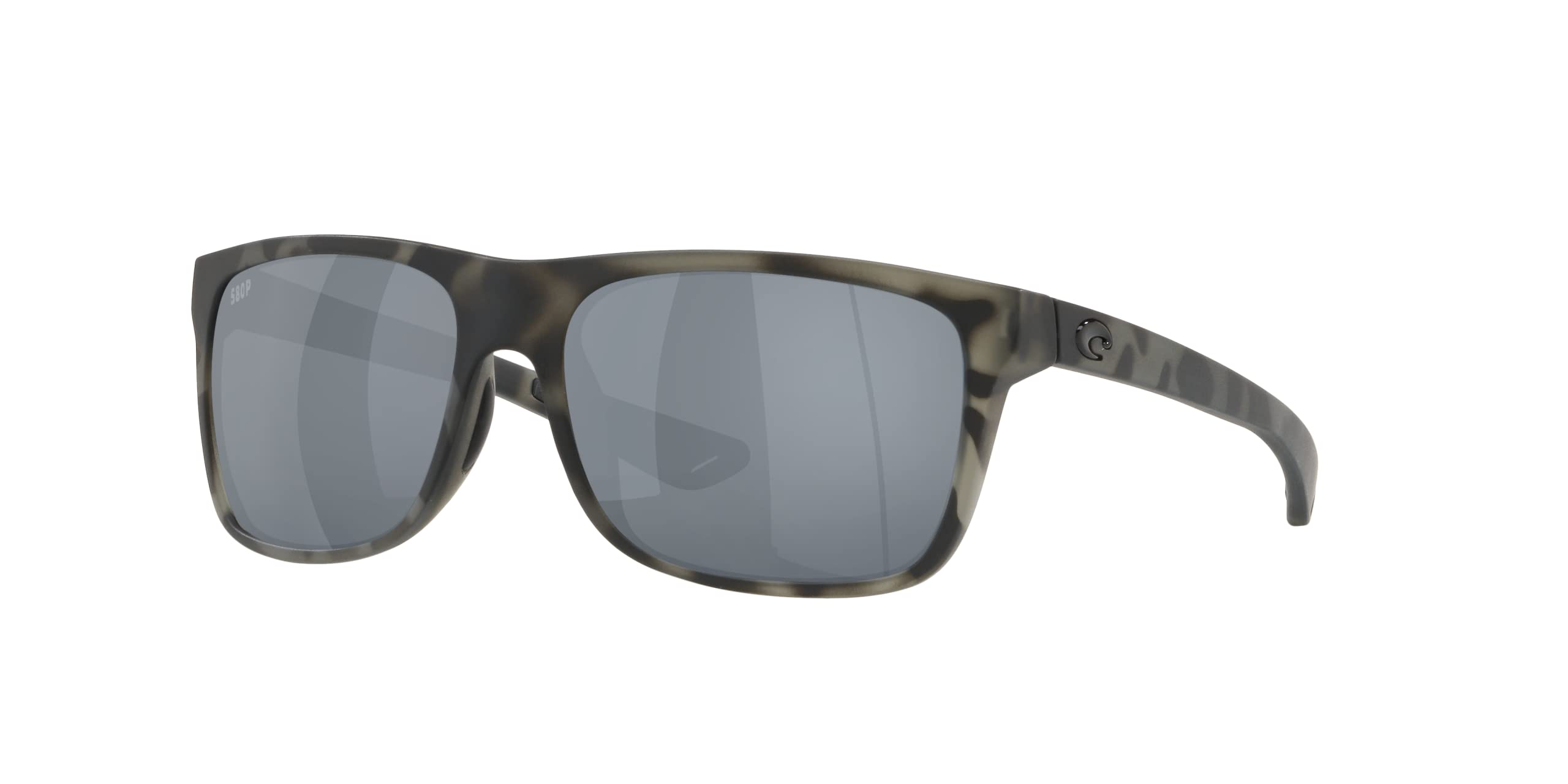 Costa Woman Sunglasses Tiger Shark Ocearch Frame, Gray Silver Mirror Lenses, 56MM