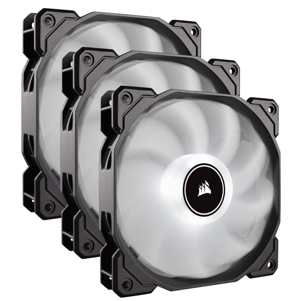 Corsair AF120 LED Low Noise Cooling Fan Triple Pack For Desktop - White Cooling