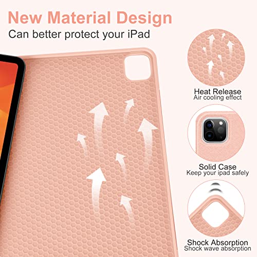 Keyboard Case for New iPad Pro 12.9 inch 2022-6th Generation / 2021-5th / 2020-4th / 2018-3rd Gen, Smart Magic Keyboard - Wireless Detachable - with Pencil Holder -iPad Pro 12.9 Case with Keyboard