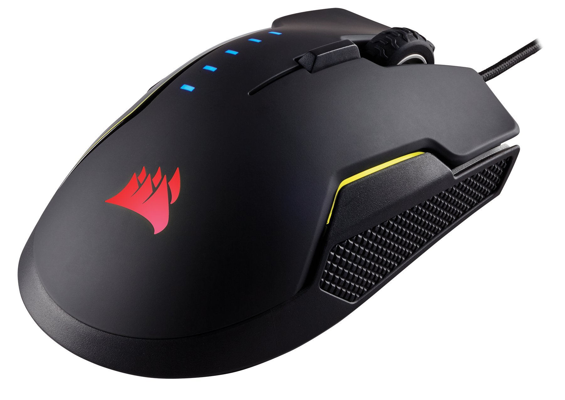 CORSAIR Glaive - RGB Gaming Mouse - Comfortable & Ergonomic - Interchangeable Grips - 16000 DPI Optical Sensor - Aluminum