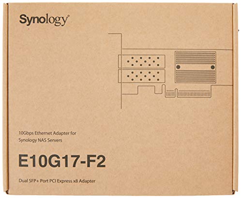 Synology Dual-Port 10GB SFP+ PCIe 3.0 X8 Ethernet Adapter (E10G17-F2)