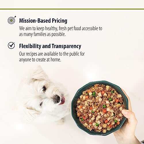 JustFoodForDogs Frozen Fresh Dog Food Topper Starter Pack, Beef & Turkey Recipes, 5.5 oz (Pack of 9)