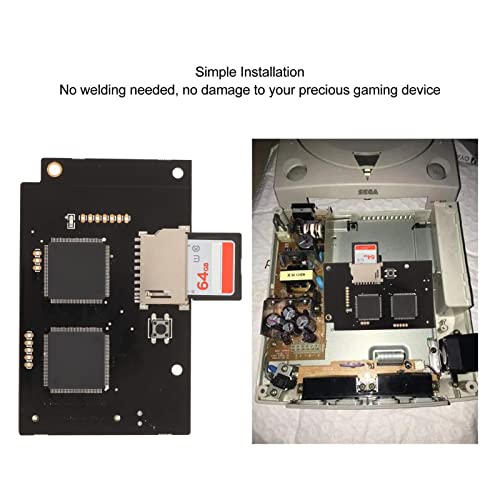 for Sega Dreamcast Optical Drive Simulation Board V5.15b, Optical Drive Board with 64GB SD for GDEMU V5.5, for GDEMU V5.15 and for GDEMU 5.15b