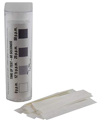 FryOilSaver Co, Restaurant Sanitizer Iodine Testing Strips, 0-50 ppm ph Paper Test Strips, Vial of 100 Test Strips