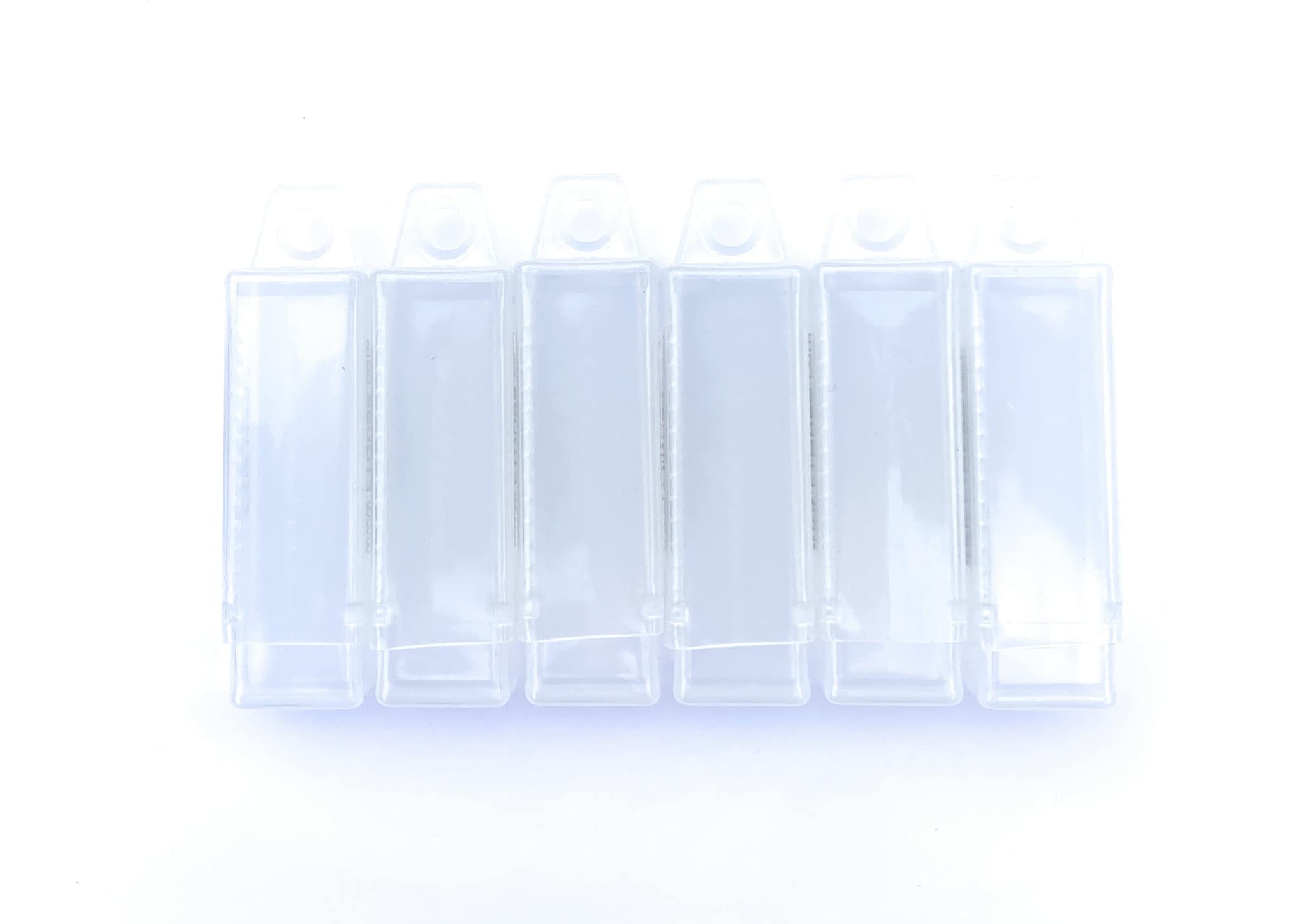 FTG USA 6 Piece Drill Bit Cases Designed as Storage Container for Adjustable Countersink Drill Bits, Small Containers, Plastic Boxes Used as Storage Case for Replacement Drill Bits