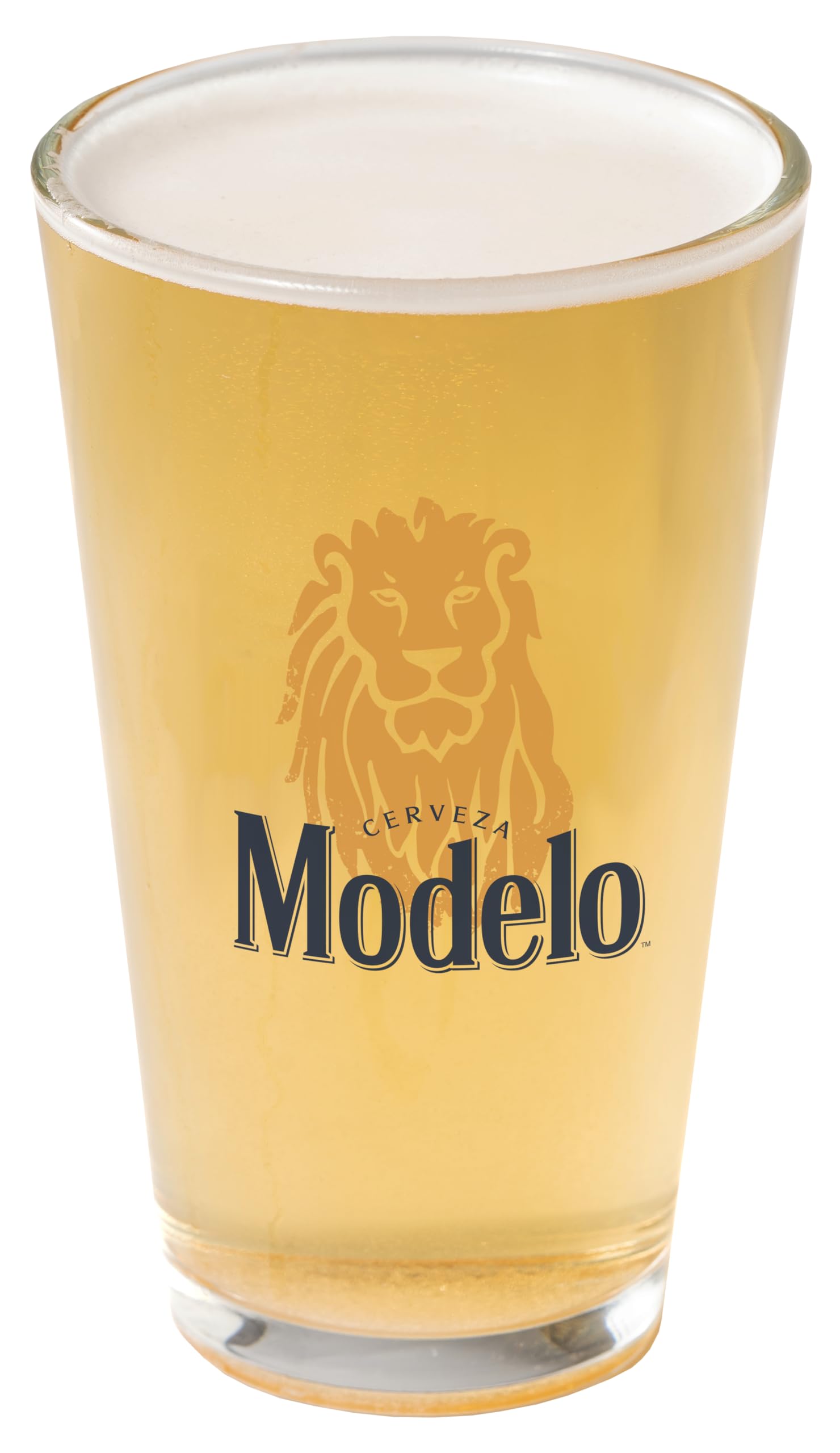 LORD'S ROCKS Modelo 16oz Pint Glass - Set of 4 Authentically Licensed Compatible