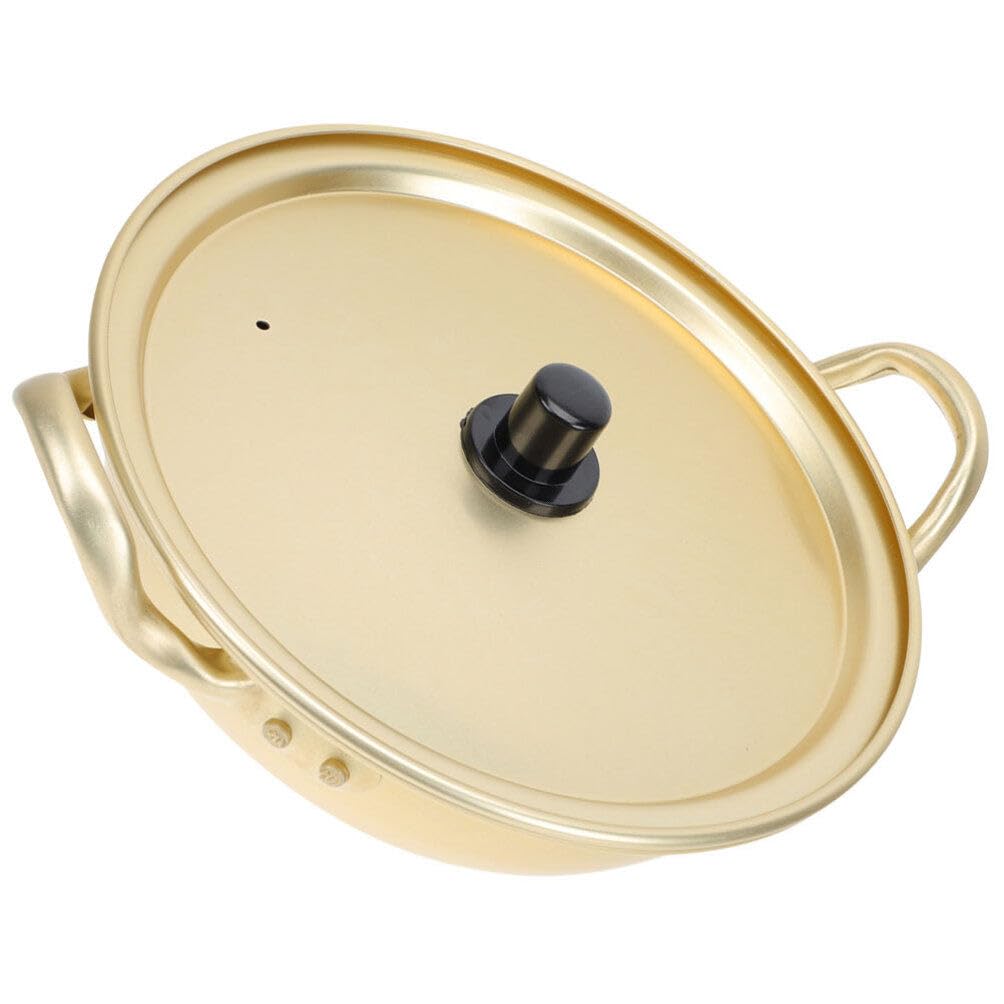 Korean Ramen Pot Noodle Cooker Lid Fast Heating Double Handle Instant Noodles Pasta Cookware