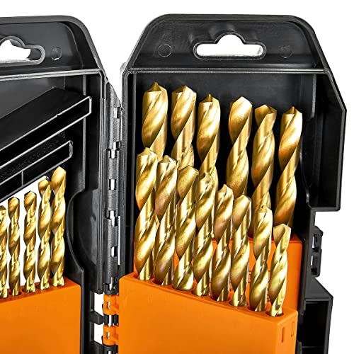 Warrior Titanium Nitride 29pc High Speed Steel Drill Bit Set