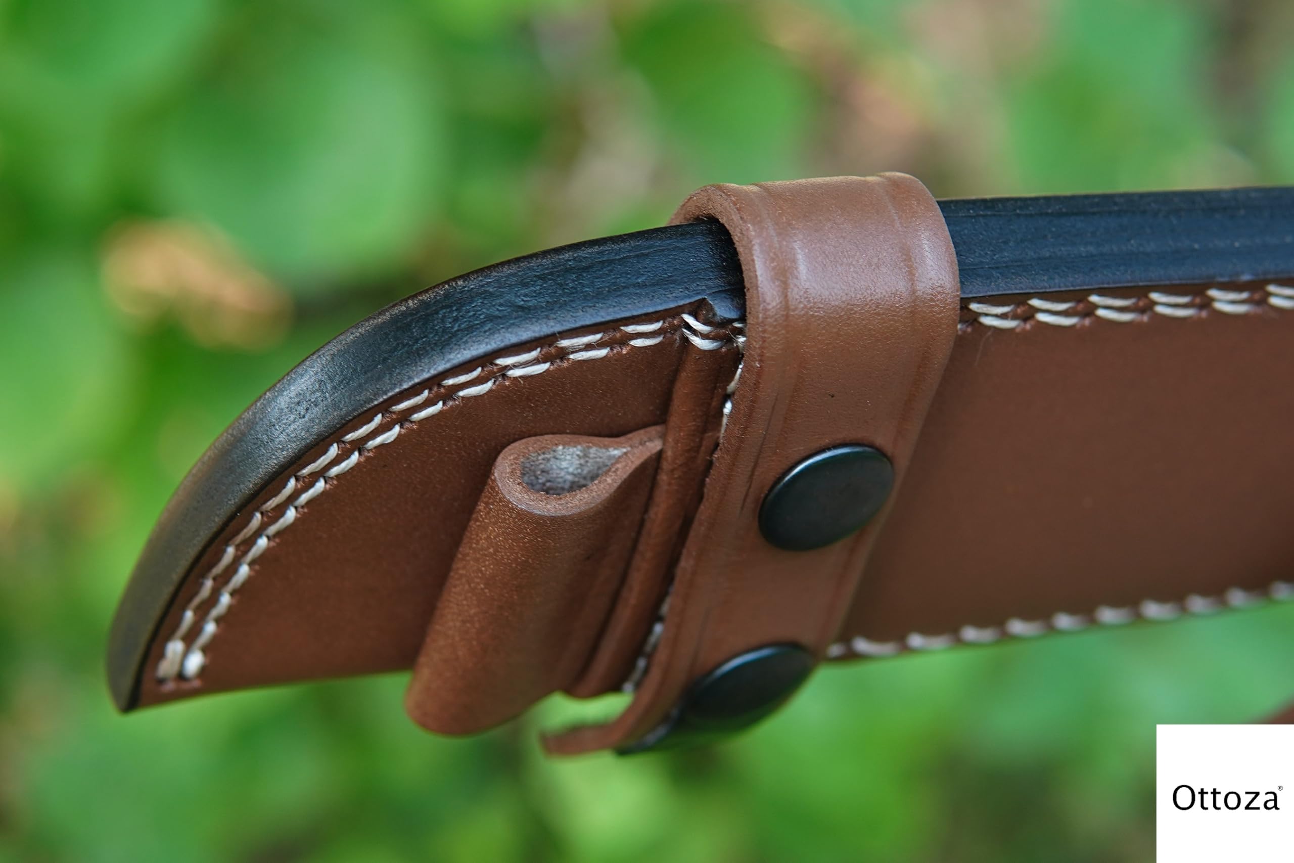 Ottoza TOP GRAIN Leather Knife Sheaths for Fixed Blade Knives, LEFT HAND Leather Knife Sheath for Belt, Leather Knife Holster Belt Knife Holder, Horizontal Knife Sheath for Belt No:9