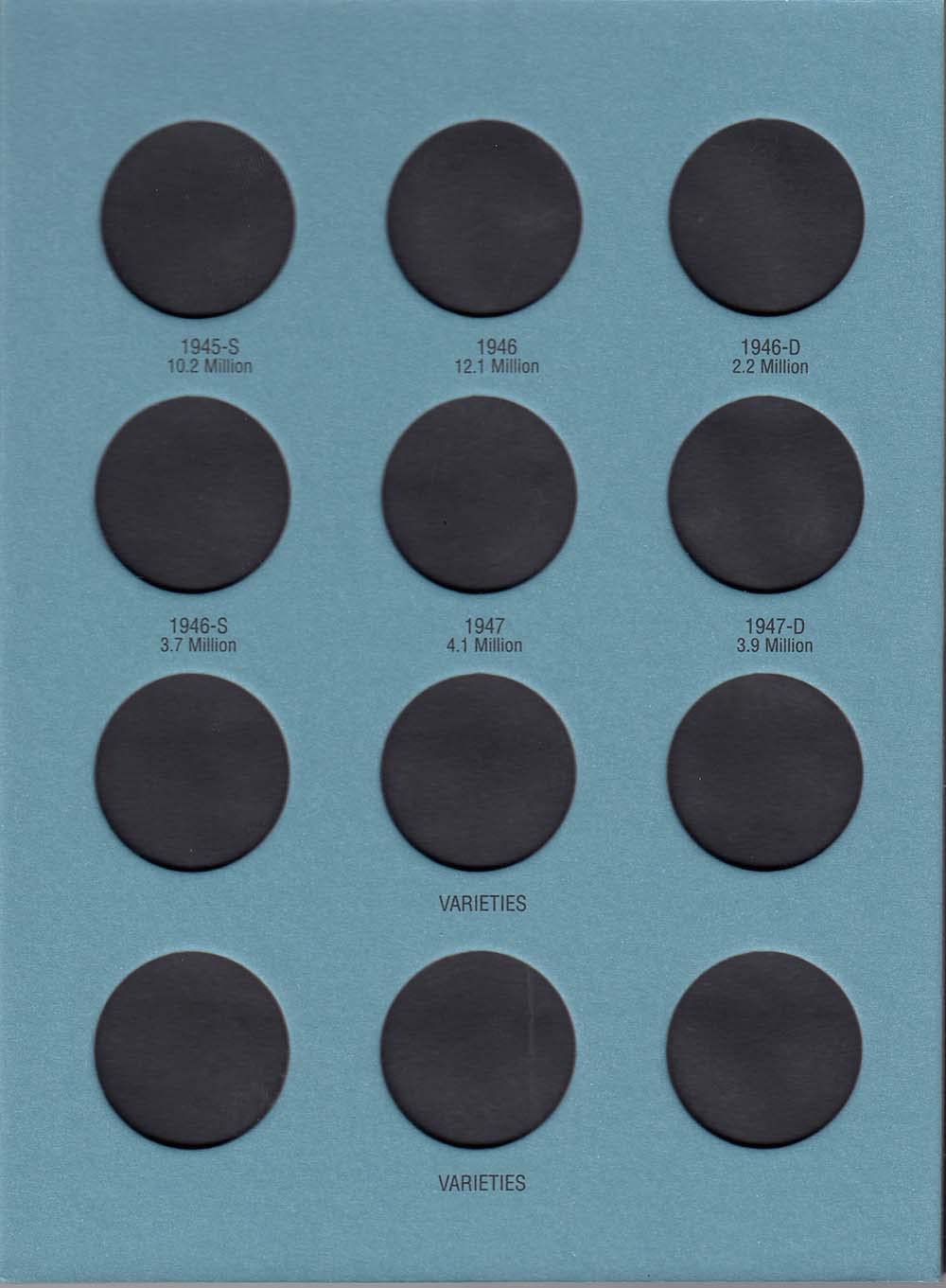 Whitman US Walking Liberty Half Dollar Coin Folder 1937 - 1947 #9027