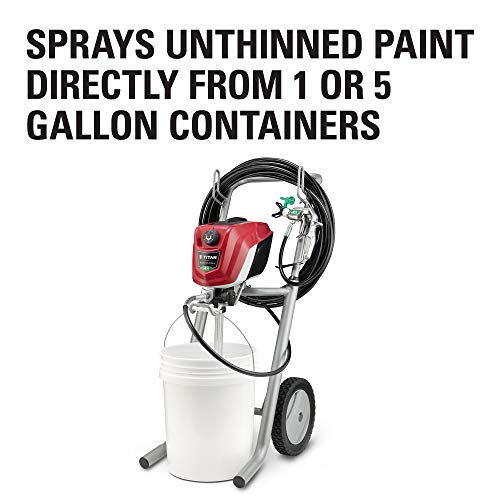 Titan Tool ControlMax 0580008 1900 PRO High Efficiency Airless Paint Sprayer, HEA Technology decreases Overspray by up to 55% While Delivering Softer Spray