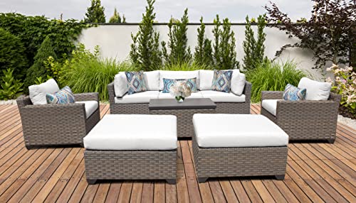 TK Classics MONTEREY-08a-WHITE Monterey Seating Outdoor Furniture, Sail White