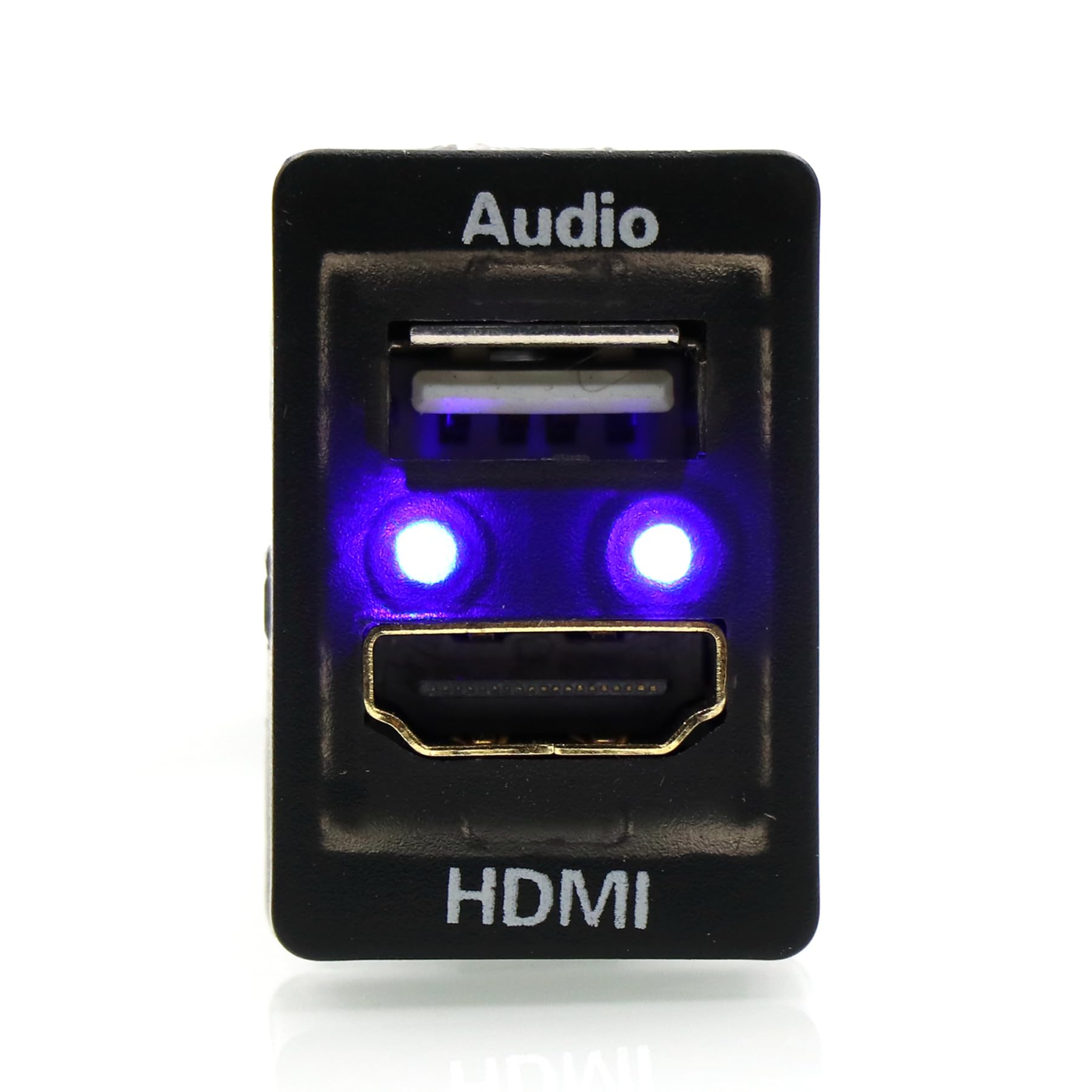 Timloon HDMI Socket Mount Cable +USB Audio Input Audio Relay Use for Toyota(Type A)